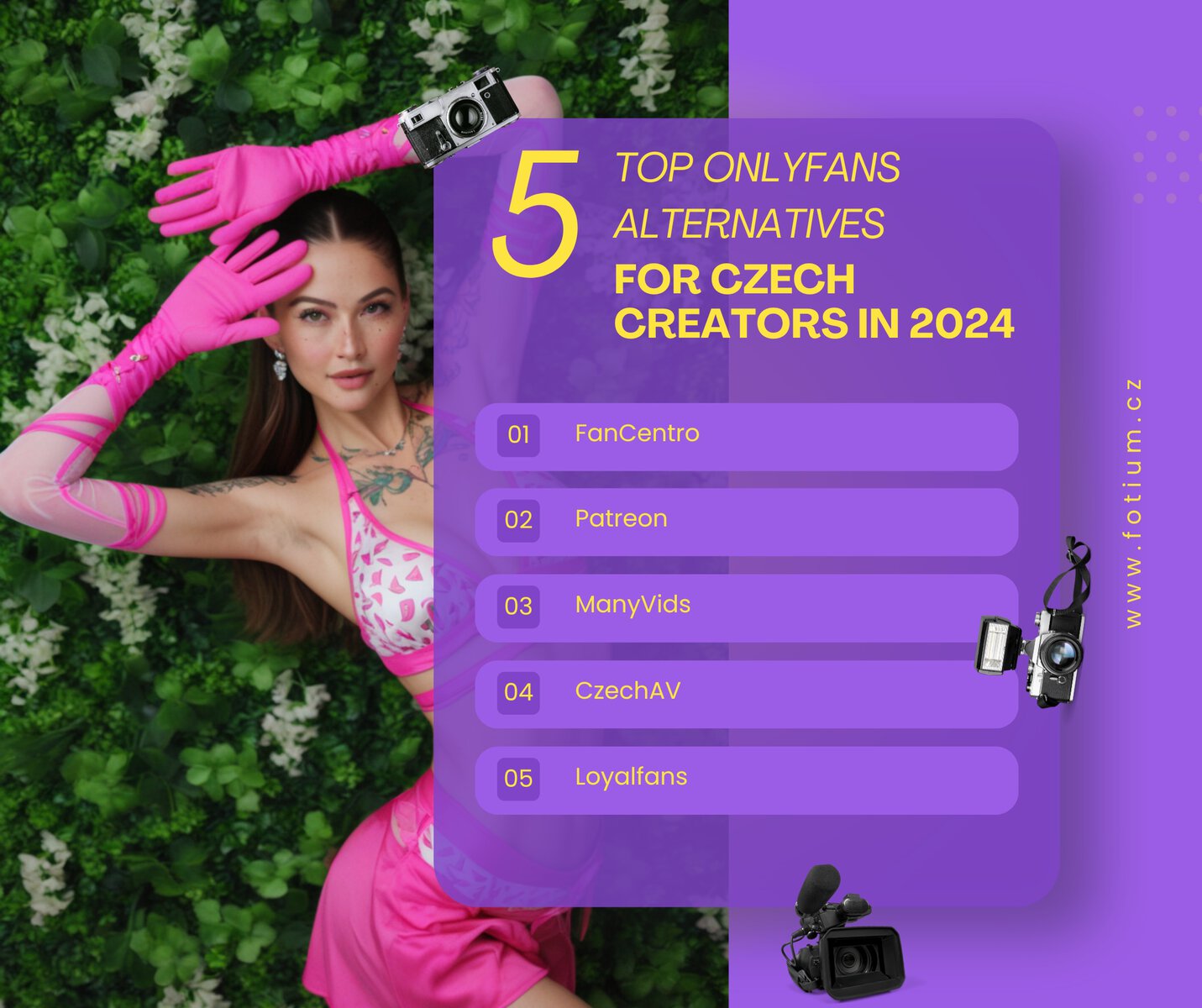 Top 5 OnlyFans Alternatives for Czech Creators in 2024